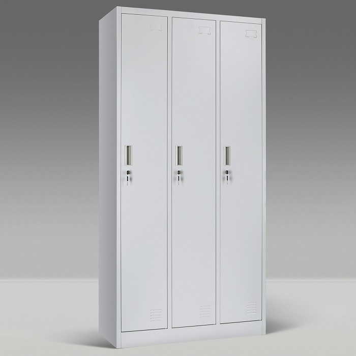 3 Doors Triple Column Steel Locker - Luoyang Unimax Steel Cabinets