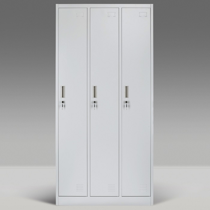 3 Doors Triple Column Steel Locker - Luoyang Unimax Steel Cabinets