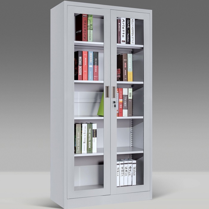 Metal Bookshelf With Glass Doors India - Glass Designs