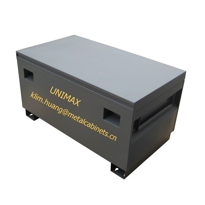 Steel Jobsite Tool Box black Heavy Duty