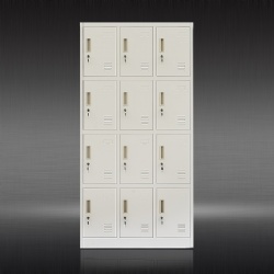 12 Compartment Steel Locker Unassembled - Luoyang Uimax Steel Cabinets